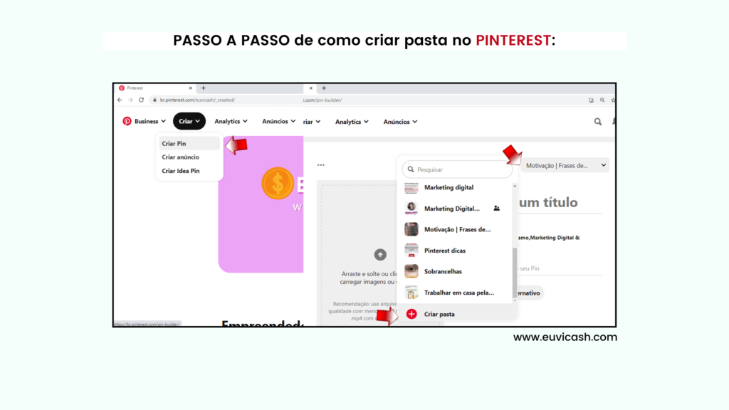 Como Criar Pasta E Subpasta No Pinterest 4 Dicas Essenciais Eu Vi Cash