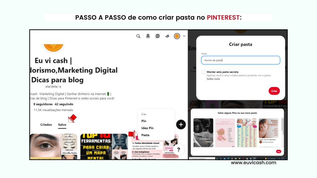 Como Criar Pasta E Subpasta No Pinterest 4 Dicas Essenciais Eu Vi Cash